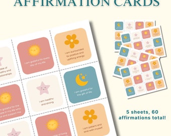 60 Positive Printable Affirmation Cards for Women Relationships ...
