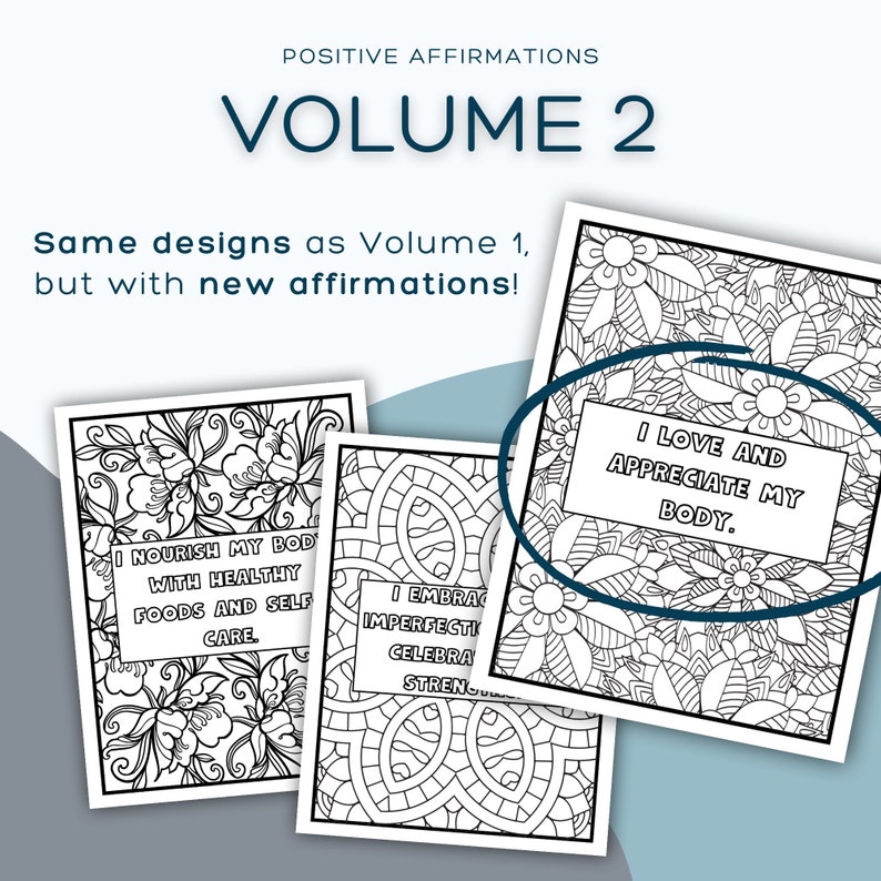 Mental Health Coloring Pages for Body Positivity, Stress Relief, Self ...