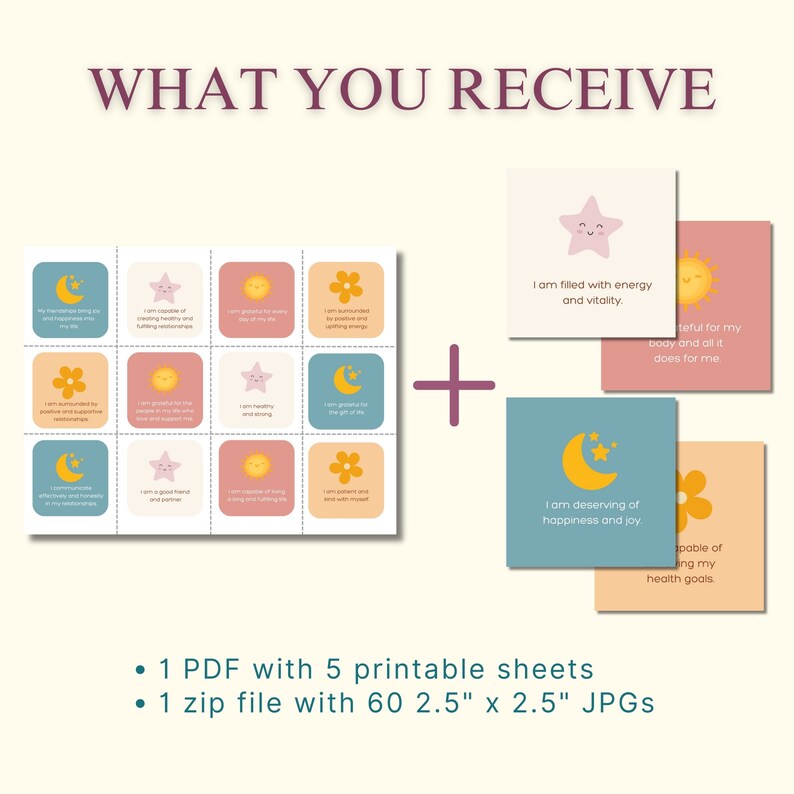 60 Positive Printable Affirmation Cards for Women - Relationships ...