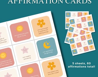 60 Positive Printable Affirmation Cards for Women Relationships ...