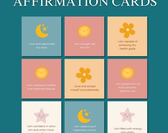60 Positive Printable Affirmation Cards for Women Relationships ...
