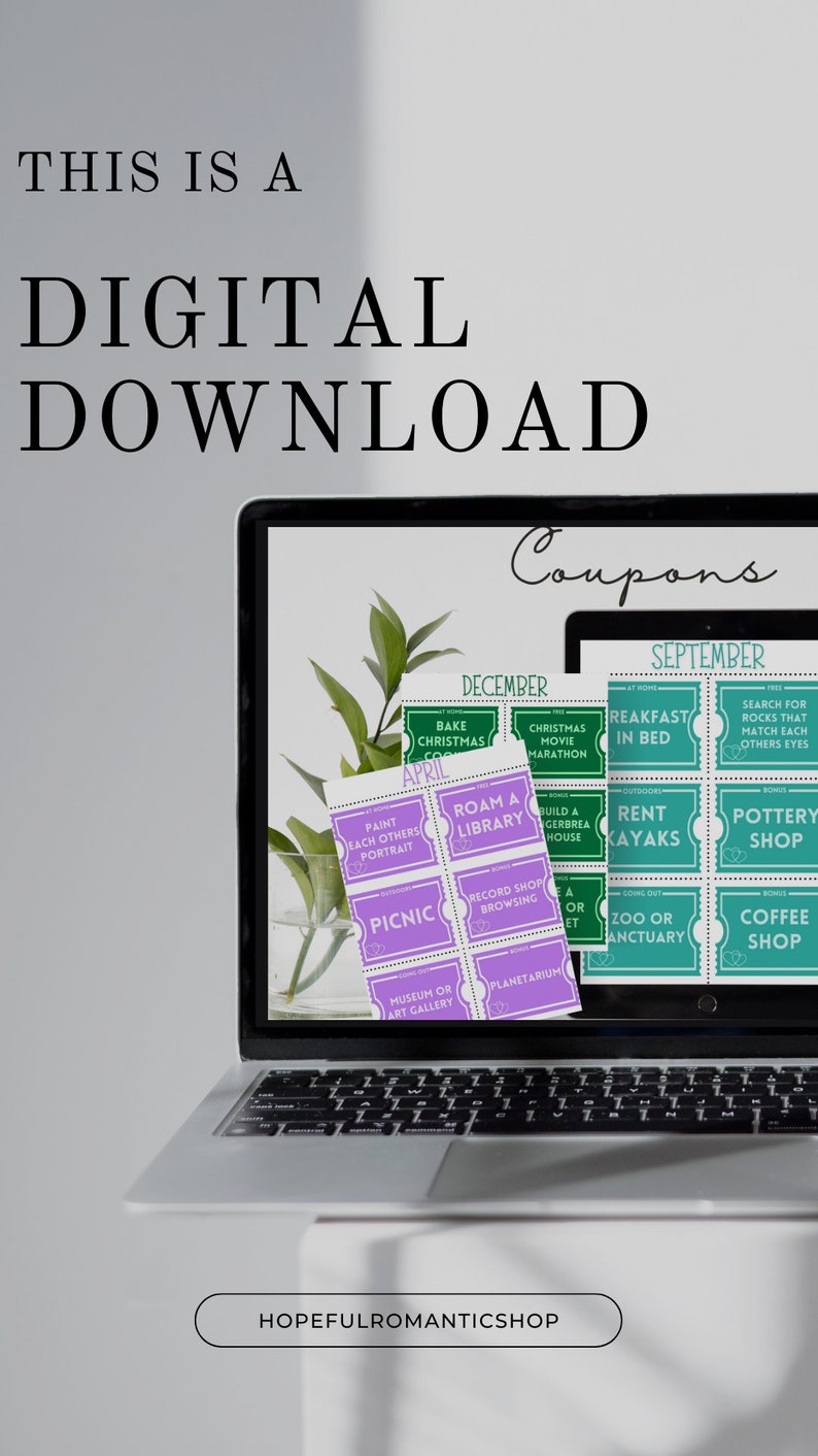 Printable Year of Dates: 12 Months of Dates, Date Ideas, Date Coupons ...