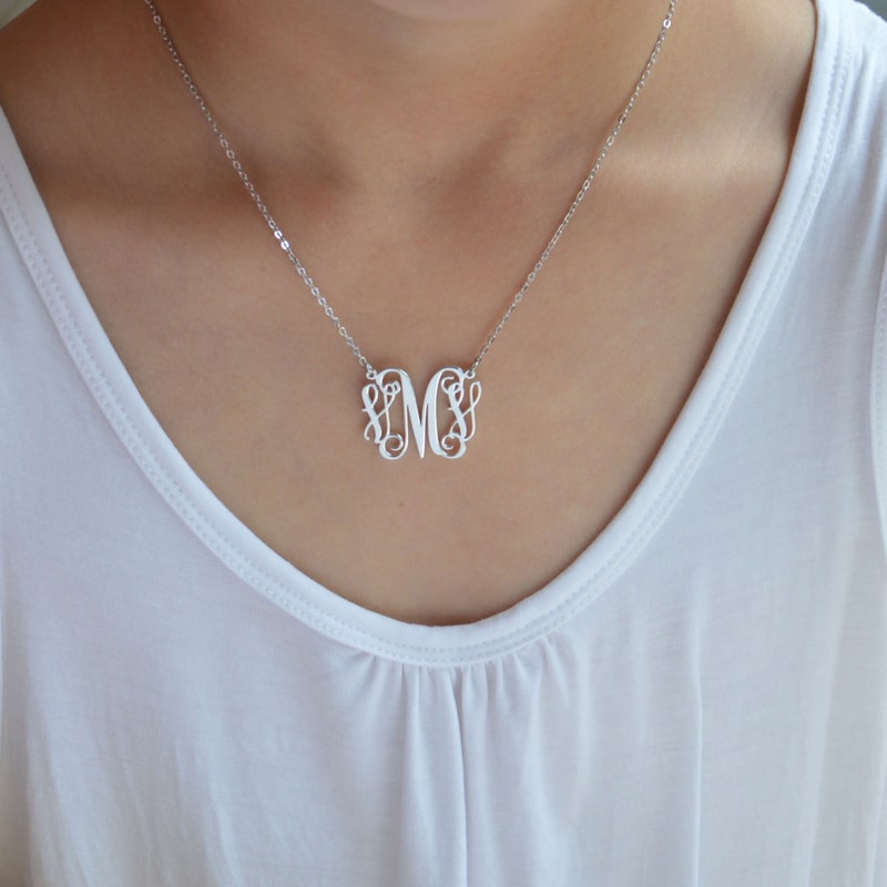 Monogram Pendant - Etsy