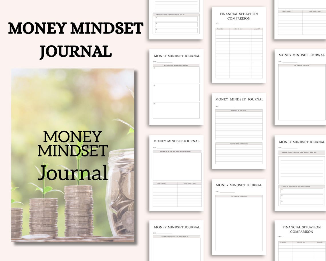 Editable Money Mindset Journal, Financial Planner (digital PDF) MMR ...