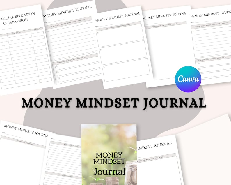 Editable Money Mindset Journal, Financial Planner (digital PDF) MMR ...