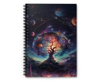 Tree of Life Spiral Notebook Ruled Line - Etsy