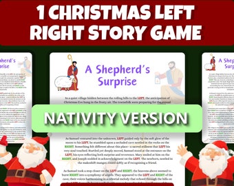 Left Right Nativity Story Left Right Christmas Game Left Right Nativity ...