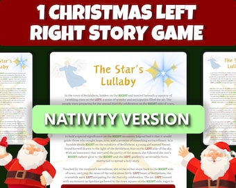 Left Right Nativity Story Left Right Christmas Game Left Right Nativity ...