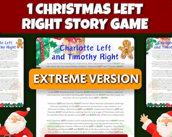 Left Right Christmas Game Left Right Christmas Story Right - Etsy