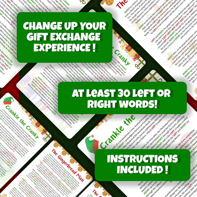 Christmas Left Right Game | Left Right Christmas Game Story | Right ...