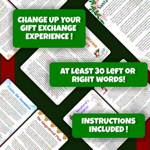 Left Right Christmas Game Left Right Christmas Story Right - Etsy