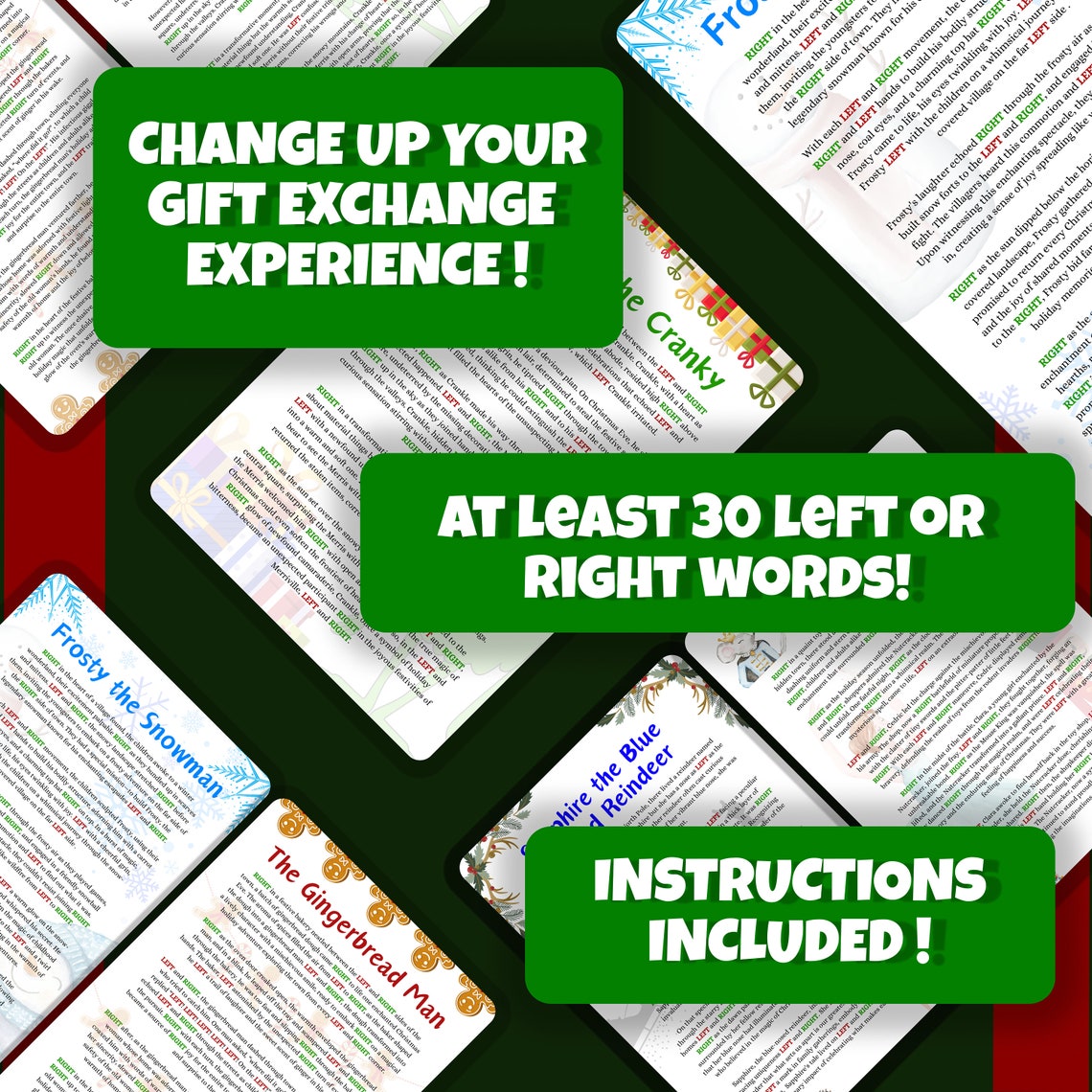 Christmas Left Right Game | Left Right Christmas Game Story | Right ...