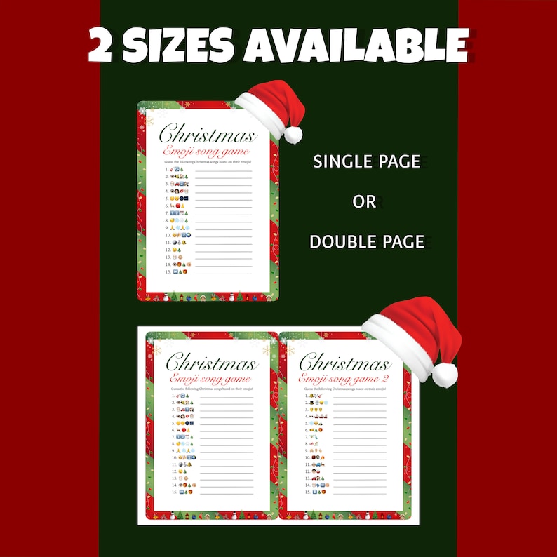 Christmas Emoji Game | Christmas Emoji Pictionary | Christmas Printable ...