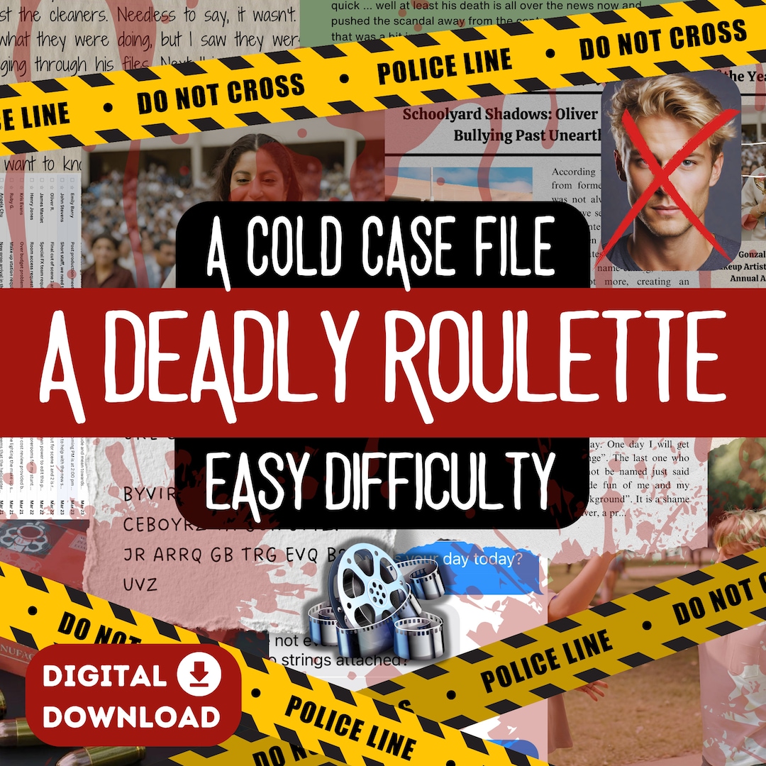 Printable Murder Mystery Cold Case File | Murder Mystery Game Digital ...