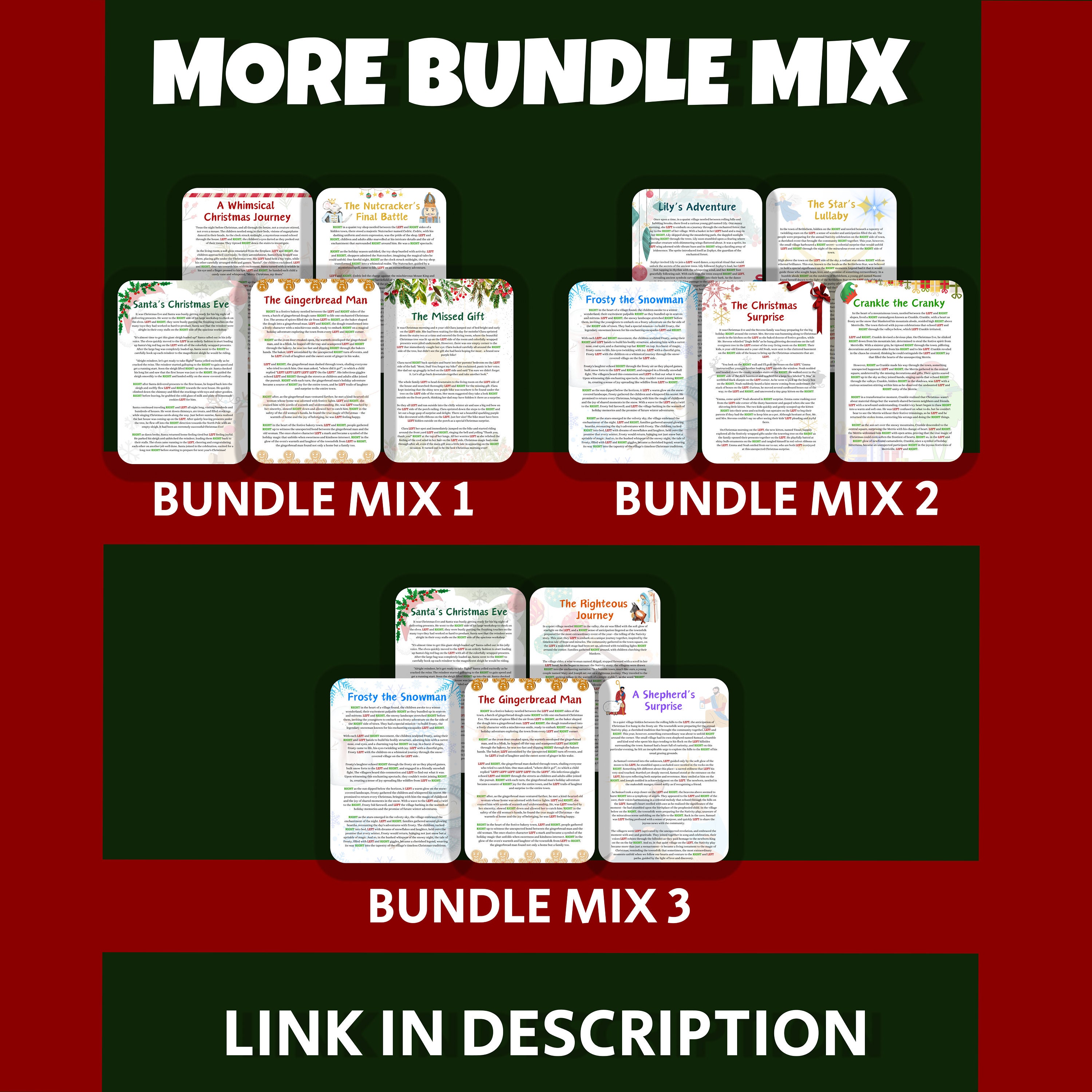 Christmas Left Right Game Left Right Christmas Game Right Left ...