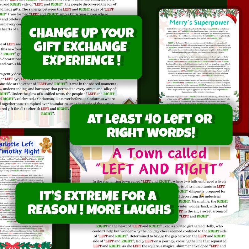 Christmas Left Right Game | Left Right Christmas Game | Right Left ...