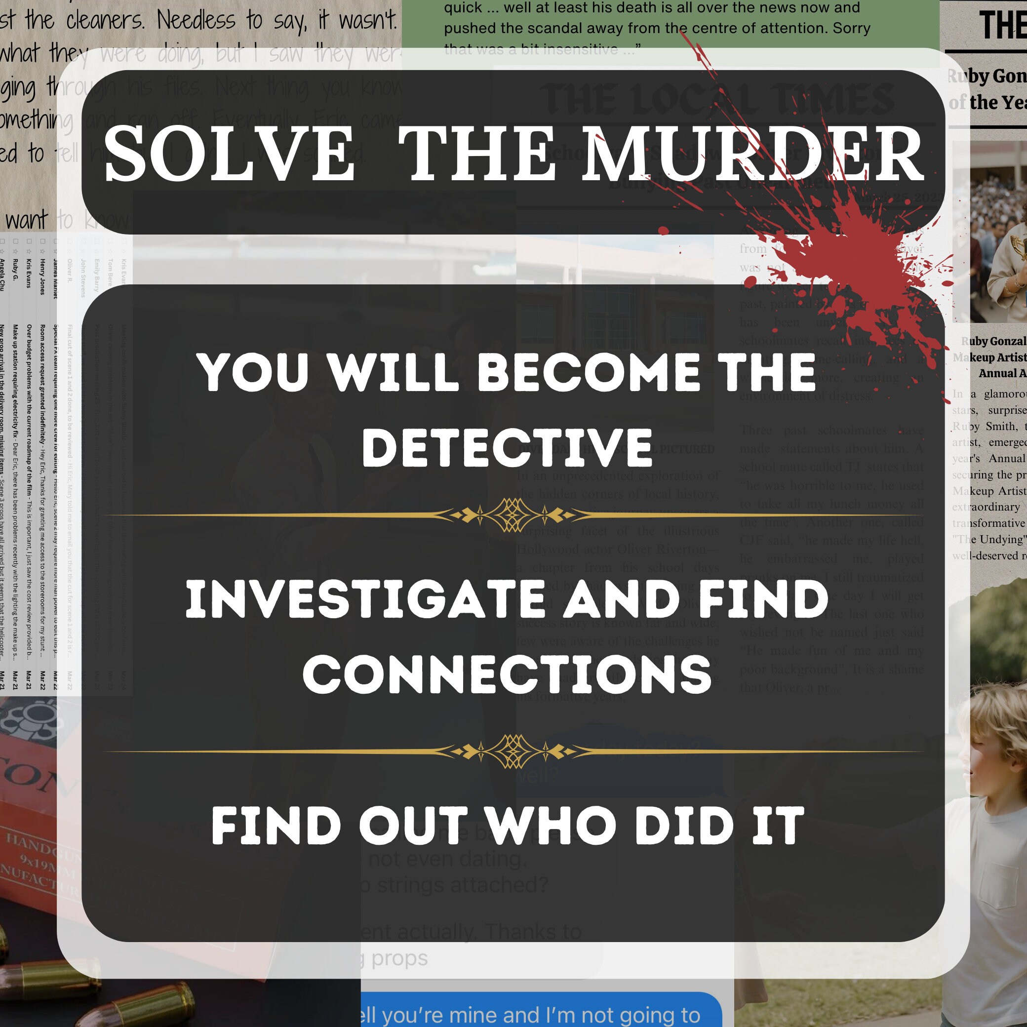 Printable Murder Mystery Cold Case File Murder Mystery Game Digital ...