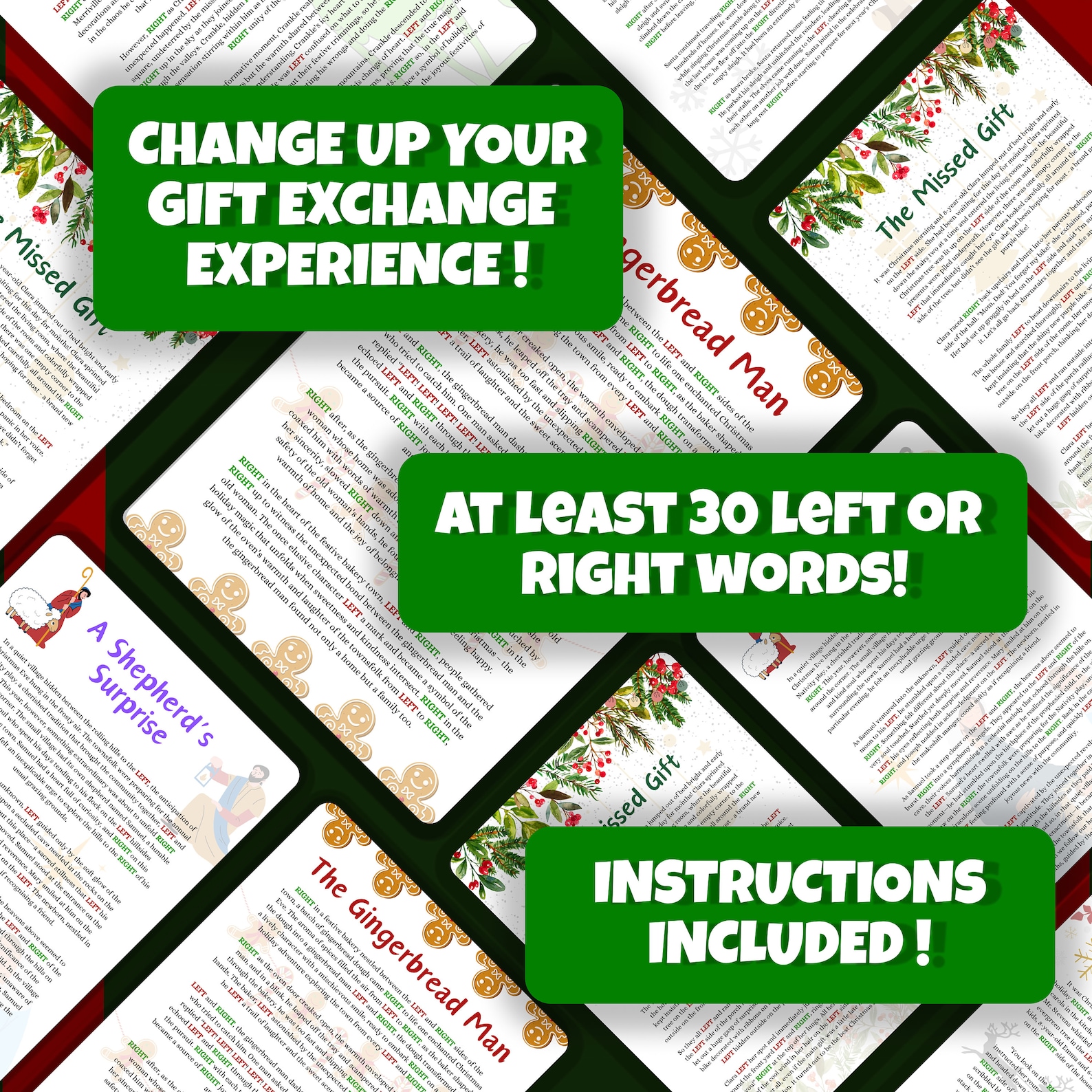 Christmas Left Right Game | Left Right Christmas Game Story | Right ...