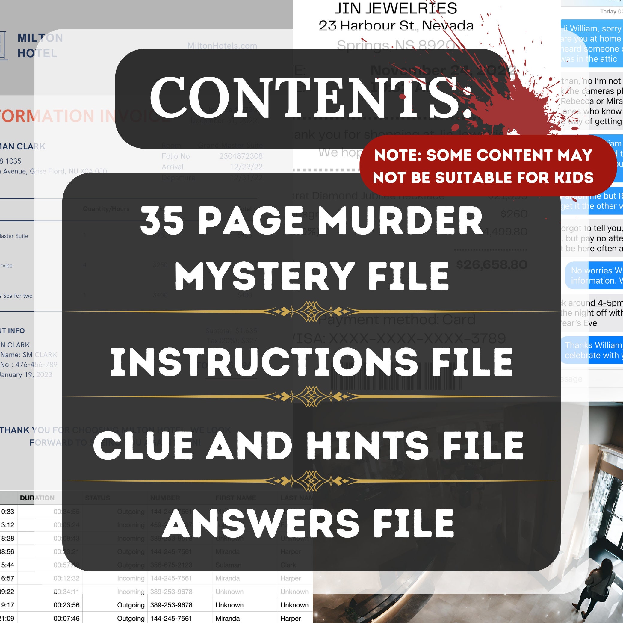 Printable Murder Mystery Cold Case File | Murder Mystery Game Digital ...