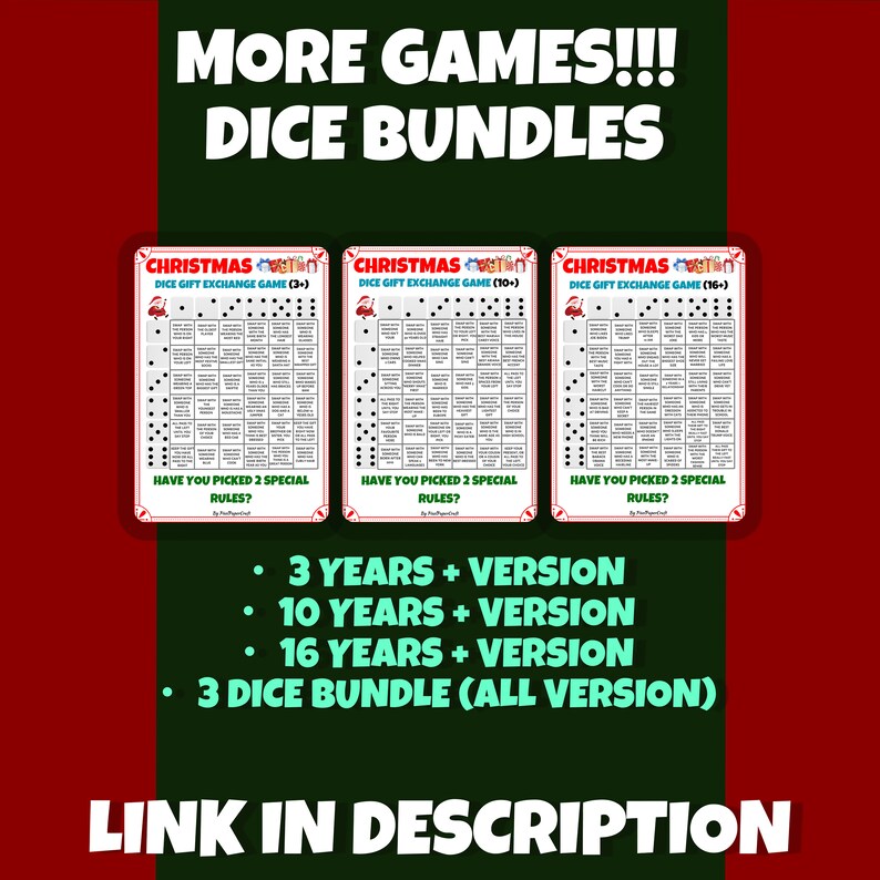 Christmas Left Right Game Left Right Christmas Game Story Right Left ...