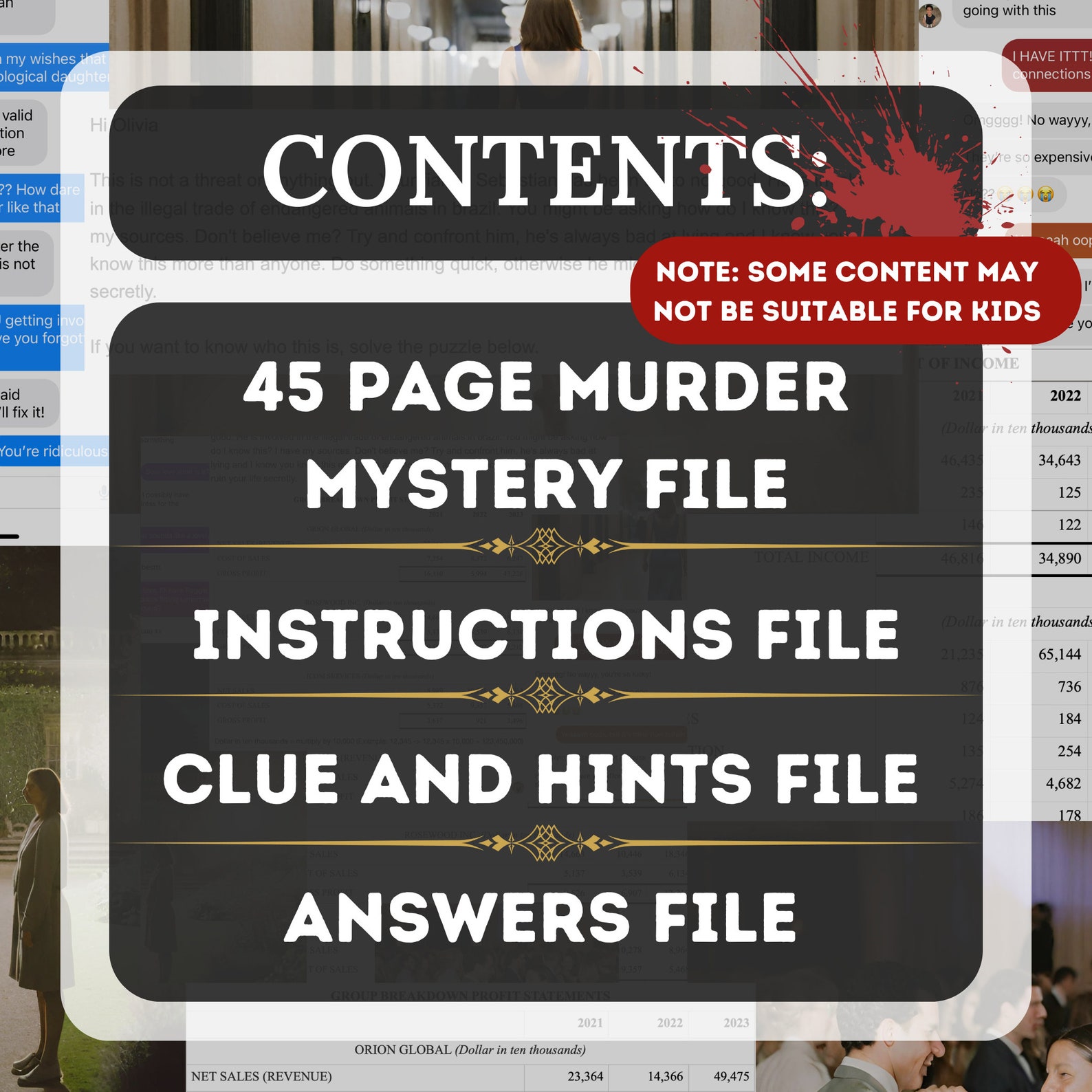 Printable Murder Mystery Cold Case File | Murder Mystery Game Digital ...