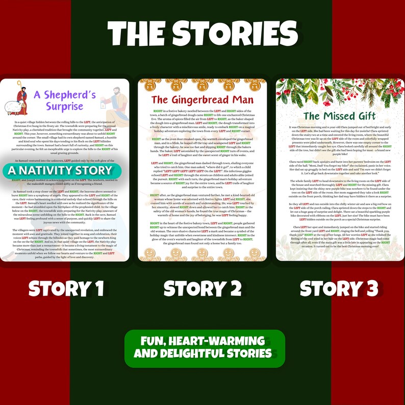 Christmas Left Right Game | Left Right Christmas Game Story | Right ...