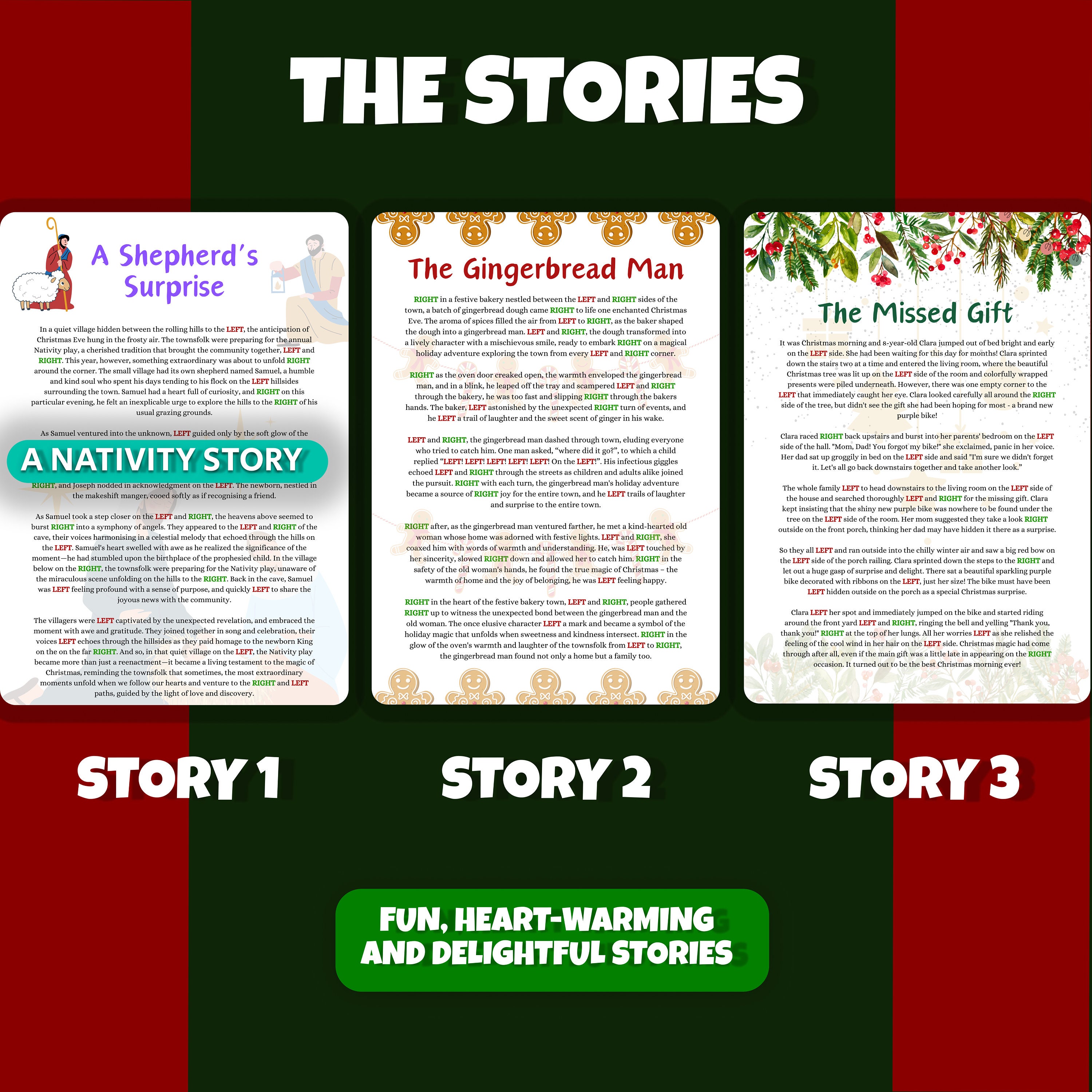 Christmas Left Right Game | Left Right Christmas Game Story | Right ...