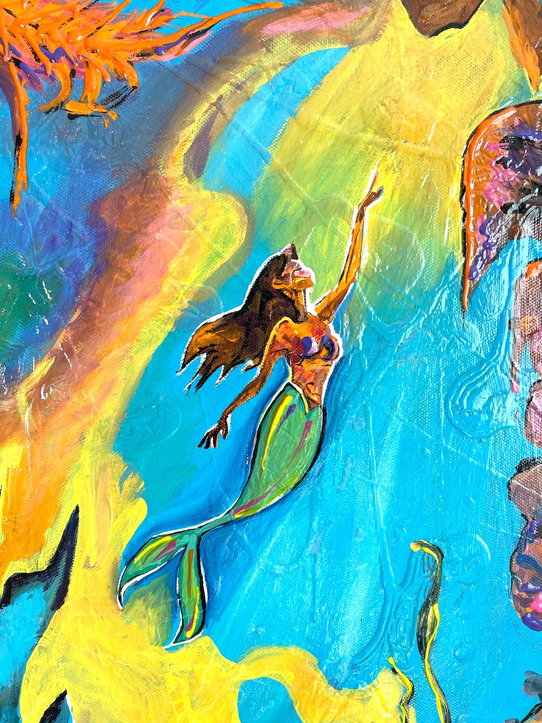 Original Mermaid Painting - Etsy