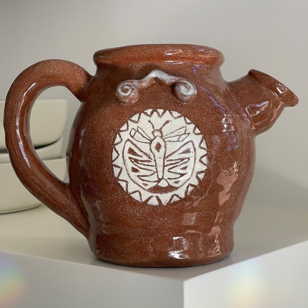 Mexican Red Clay Jug 40 YEARS OLD - Etsy