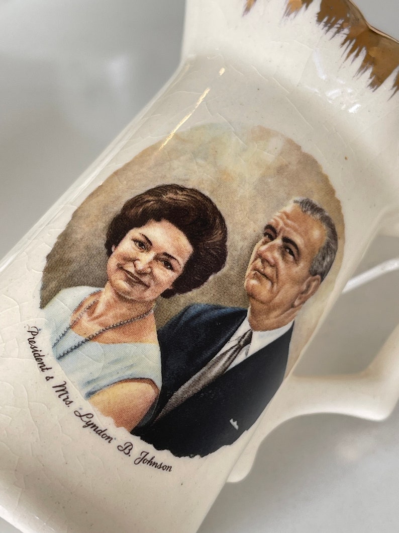 36th US President Lyndon B. Johnson Set of Creamer Pitchers - Etsy