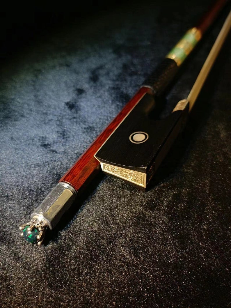 3/4-4/4 Drak Blue Opal Violin String Adjuster Violin Fine Tuner With ...