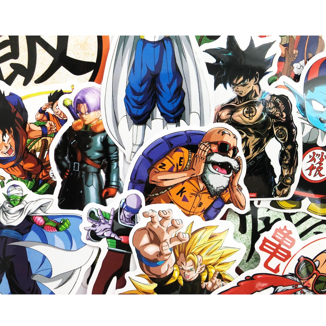 Set 100 Dragon Ball Dragonball Z Anime Laptop Skateboard Stickers Decal ...