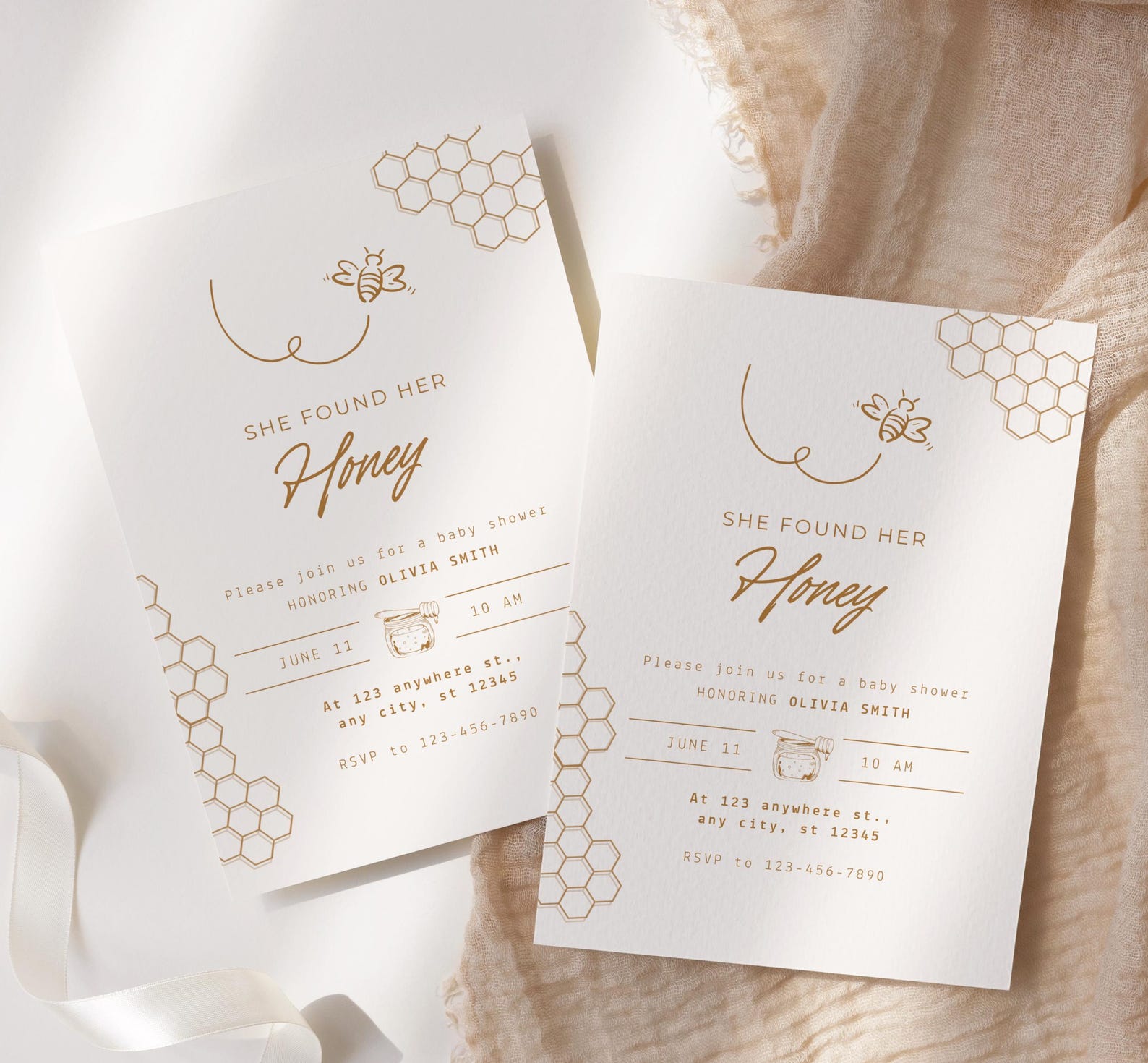 Bride to Bee Bridal Shower Invite She Found Her Honey Bridal Shower ...