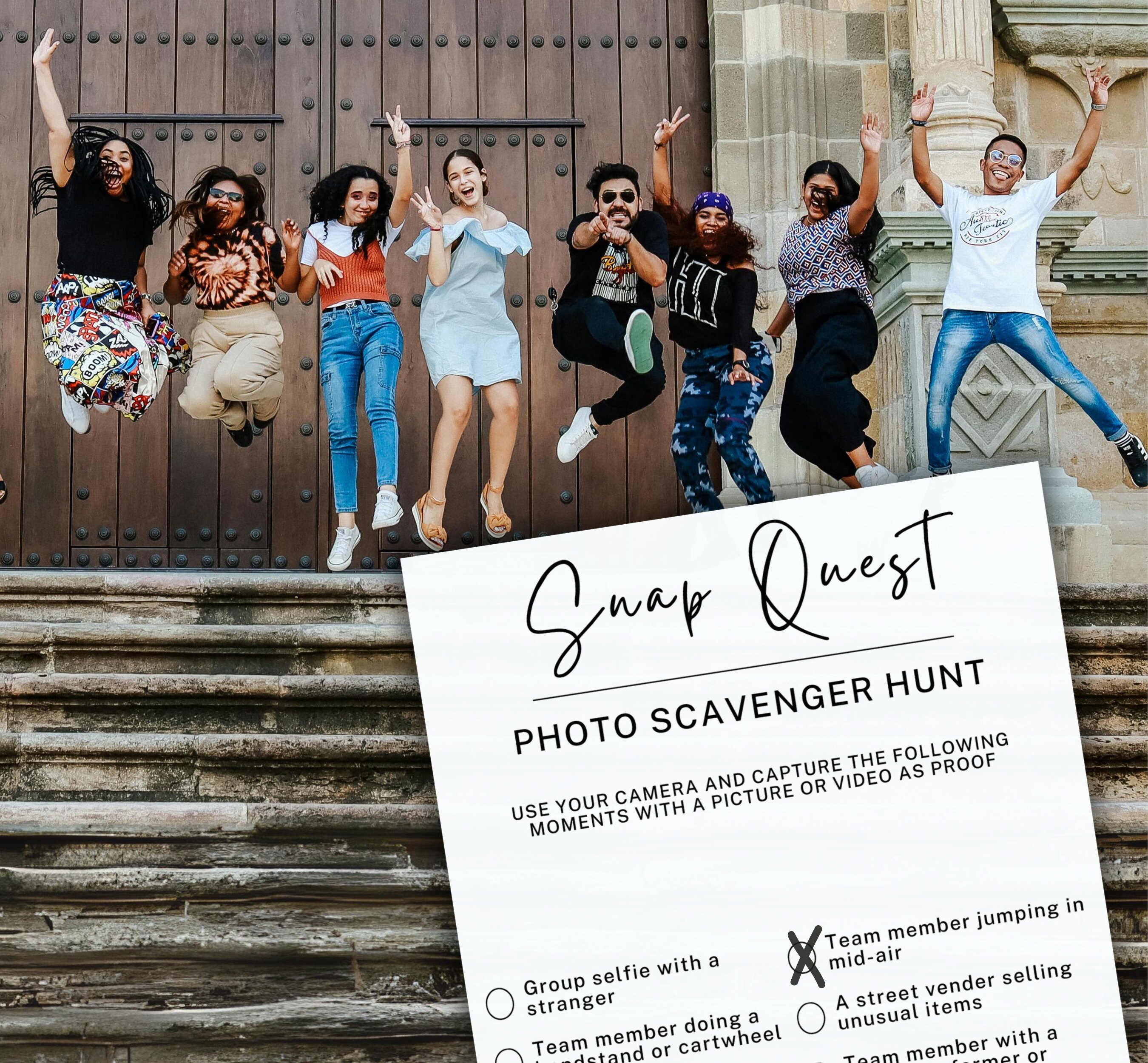 Minimalist Photo Scavenger Hunt, City Scavenger Hunt, Group Game, Printable Scavenger Hunt ...