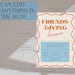 Friendsgiving Potluck Invitation Friendsgiving Theme Dinner Party Last ...