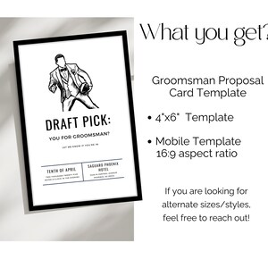 Groomsman Proposal Card Template Football Themed Cheap Groomsman Gift ...