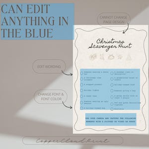 Christmas Photo Scavenger Hunt Template Find Someone Game Christmas ...