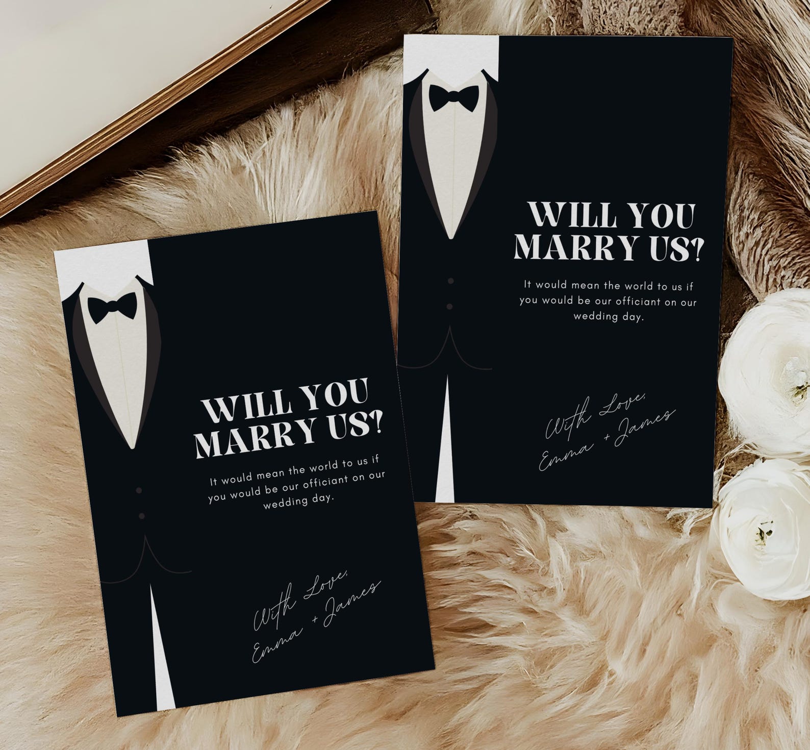 Officiant Proposal Card Will You Marry Us Printable Editable Card Ask ...