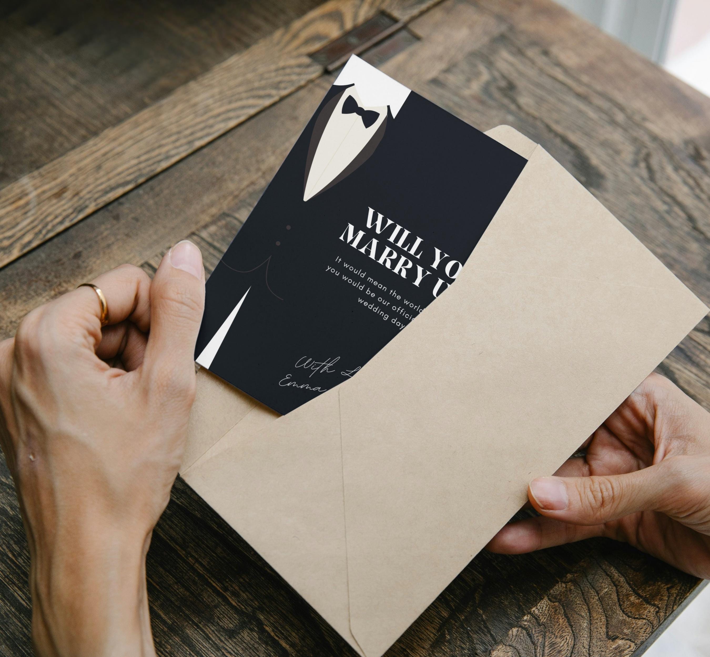 Officiant Proposal Card Will You Marry Us Printable Editable Card Ask ...