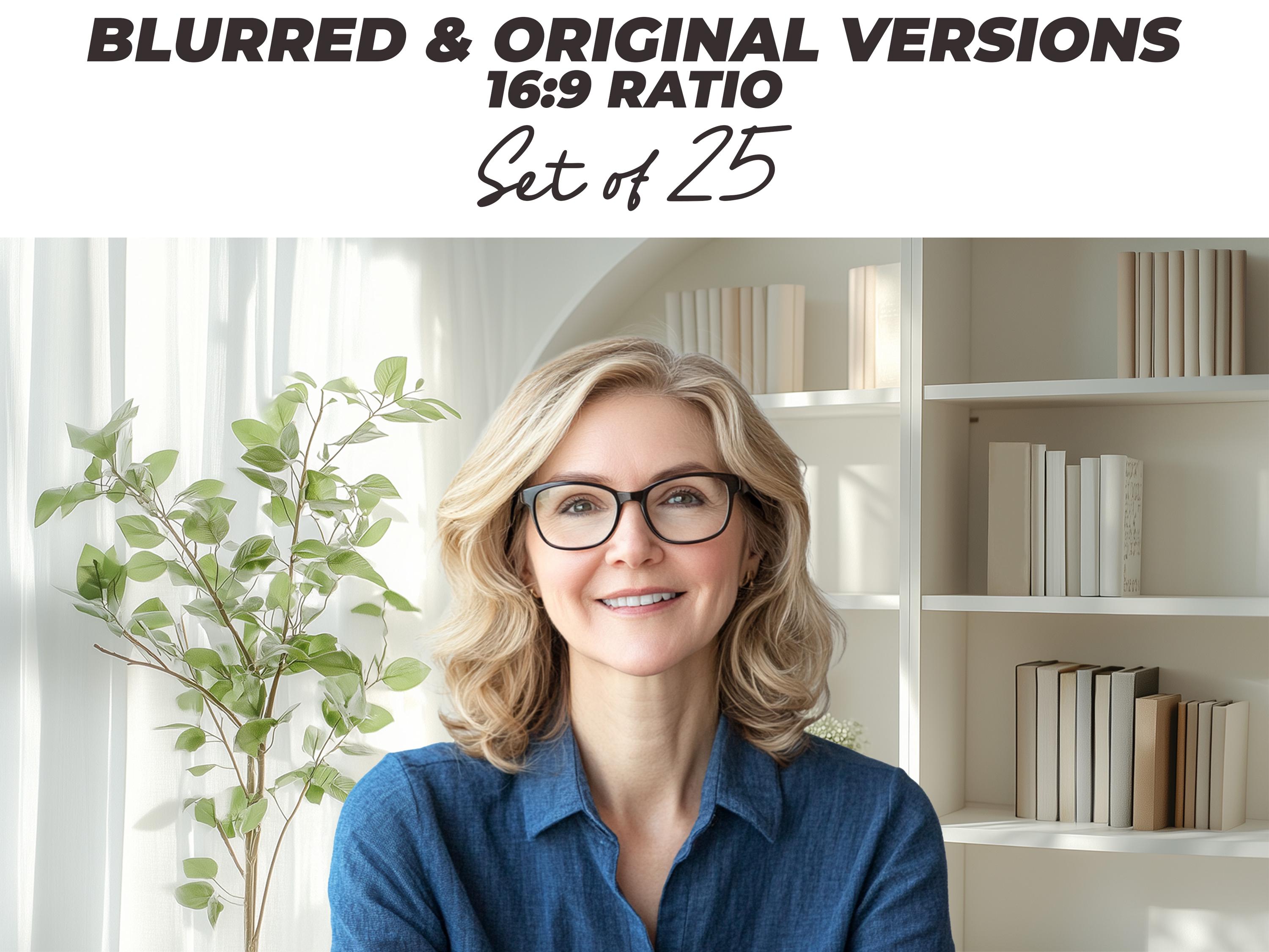 25 Home Office Bookshelf Zoom Backgrounds Virtual Office Backdrops for ...