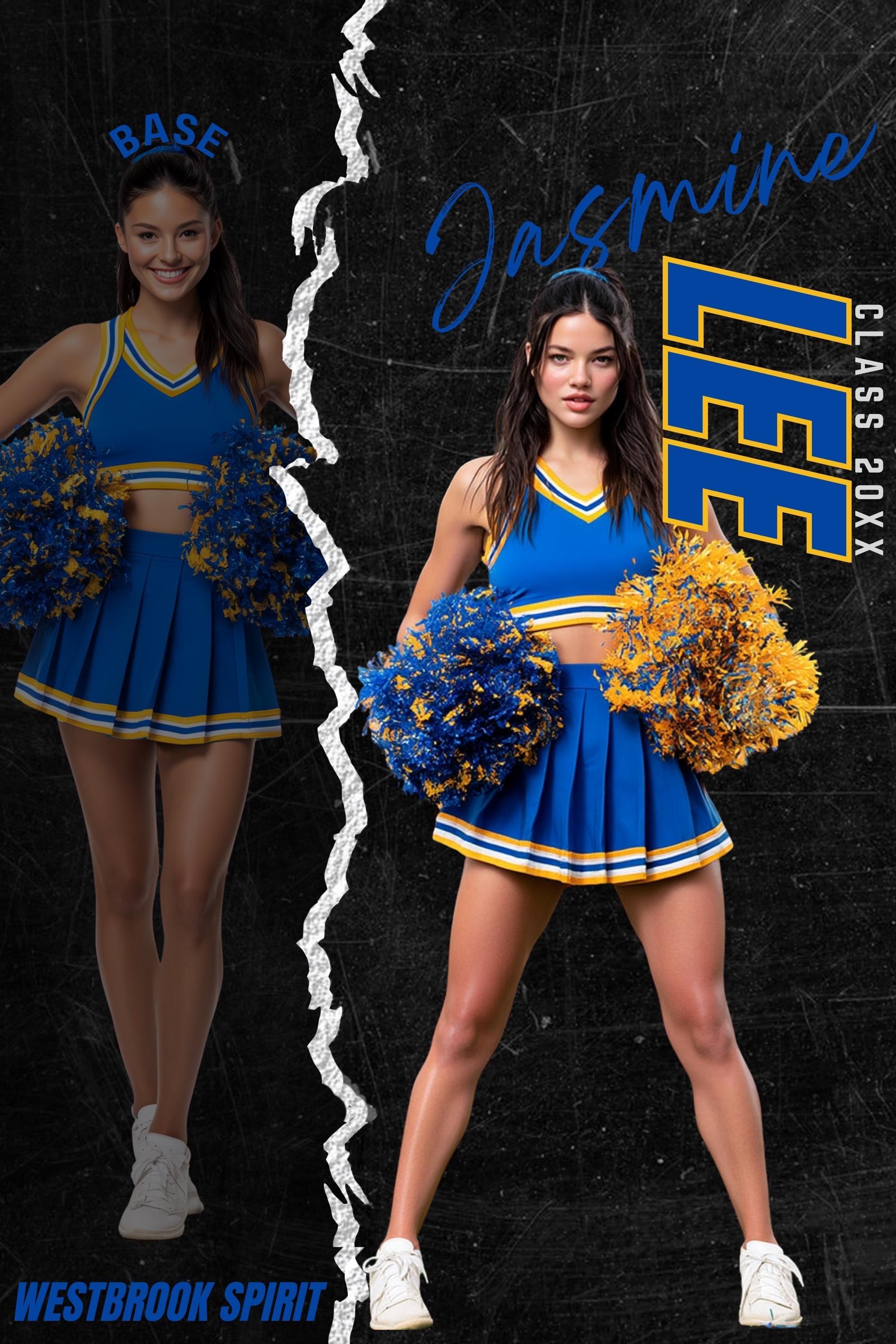 Cheerleading Senior Night Poster: Editable Canva Template (4x6, Digital ...