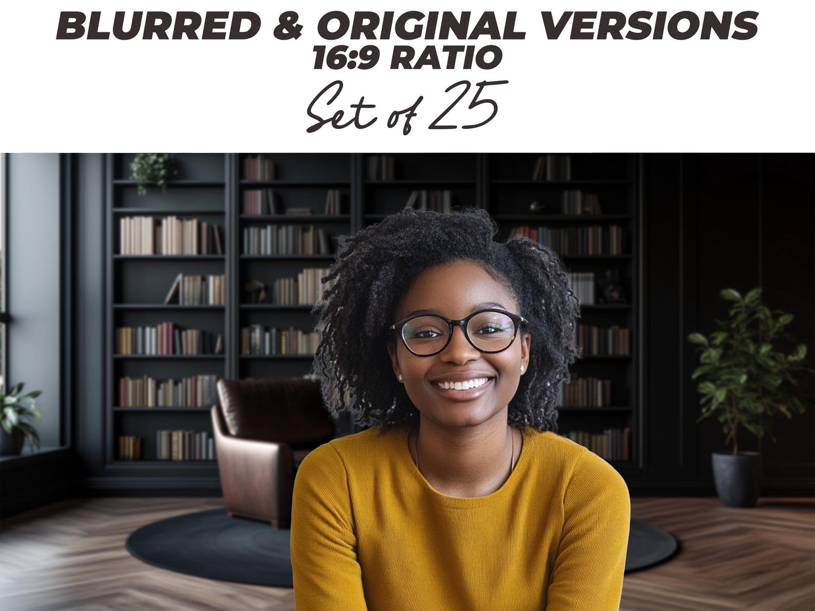 25 Home Office Bookshelf Zoom Backgrounds Virtual Office Backdrops for ...