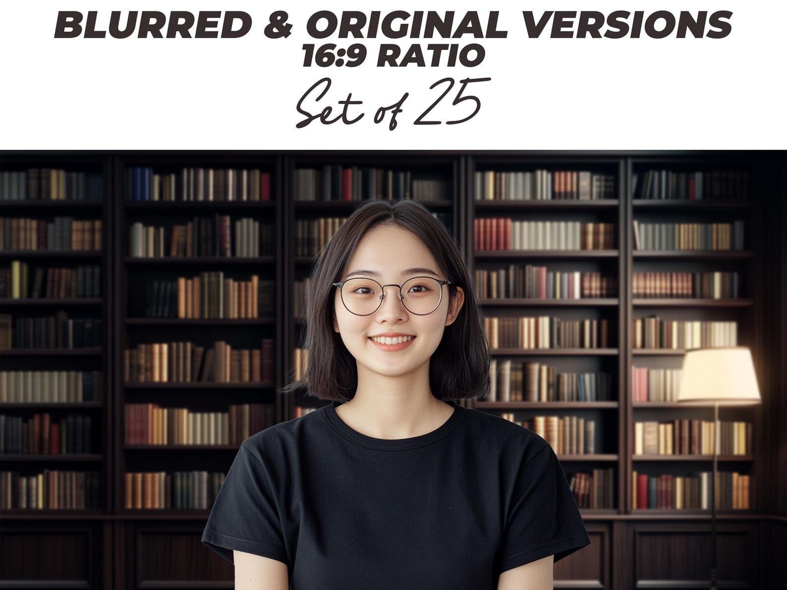 25 Home Office Bookshelf Zoom Backgrounds Virtual Office Backdrops for ...