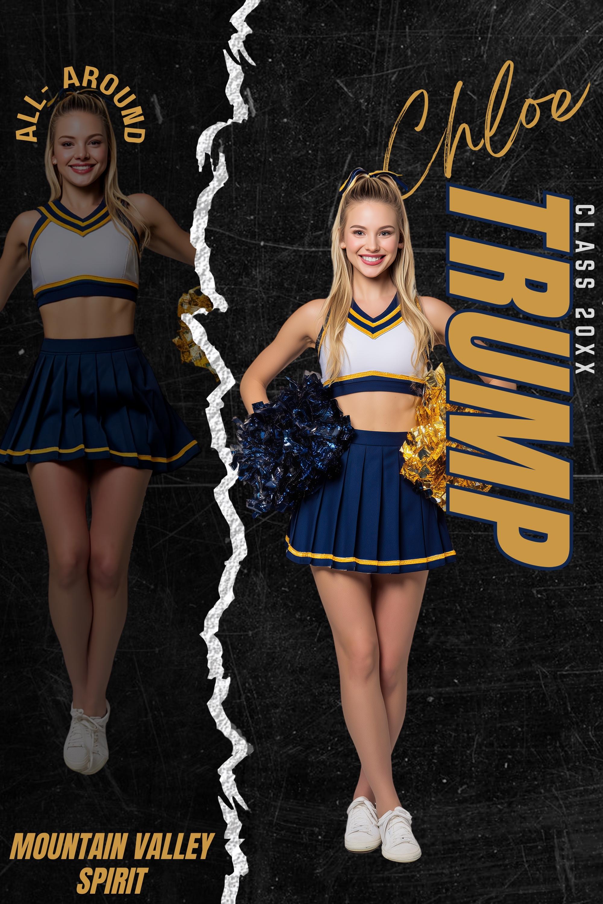 Cheerleading Senior Night Poster: Editable Canva Template (4x6, Digital ...