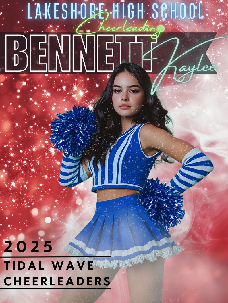 Cheerleading Canva Template | Red and White Sparkles Cheer Background ...