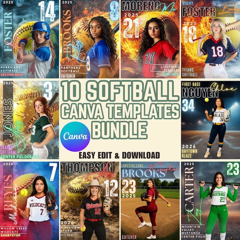 Senior Spotlight Template Digital - Etsy