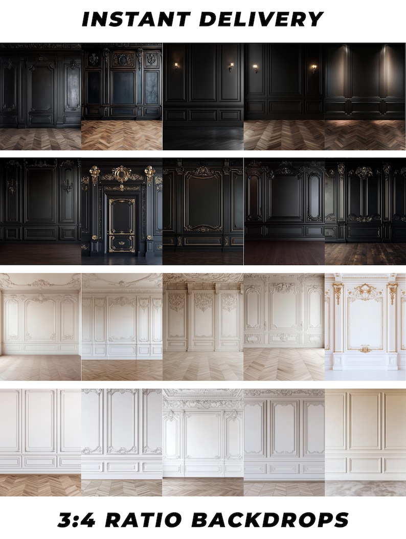 Colorful Panel Wall Digital Backdrops: Studio Photography (digital ...