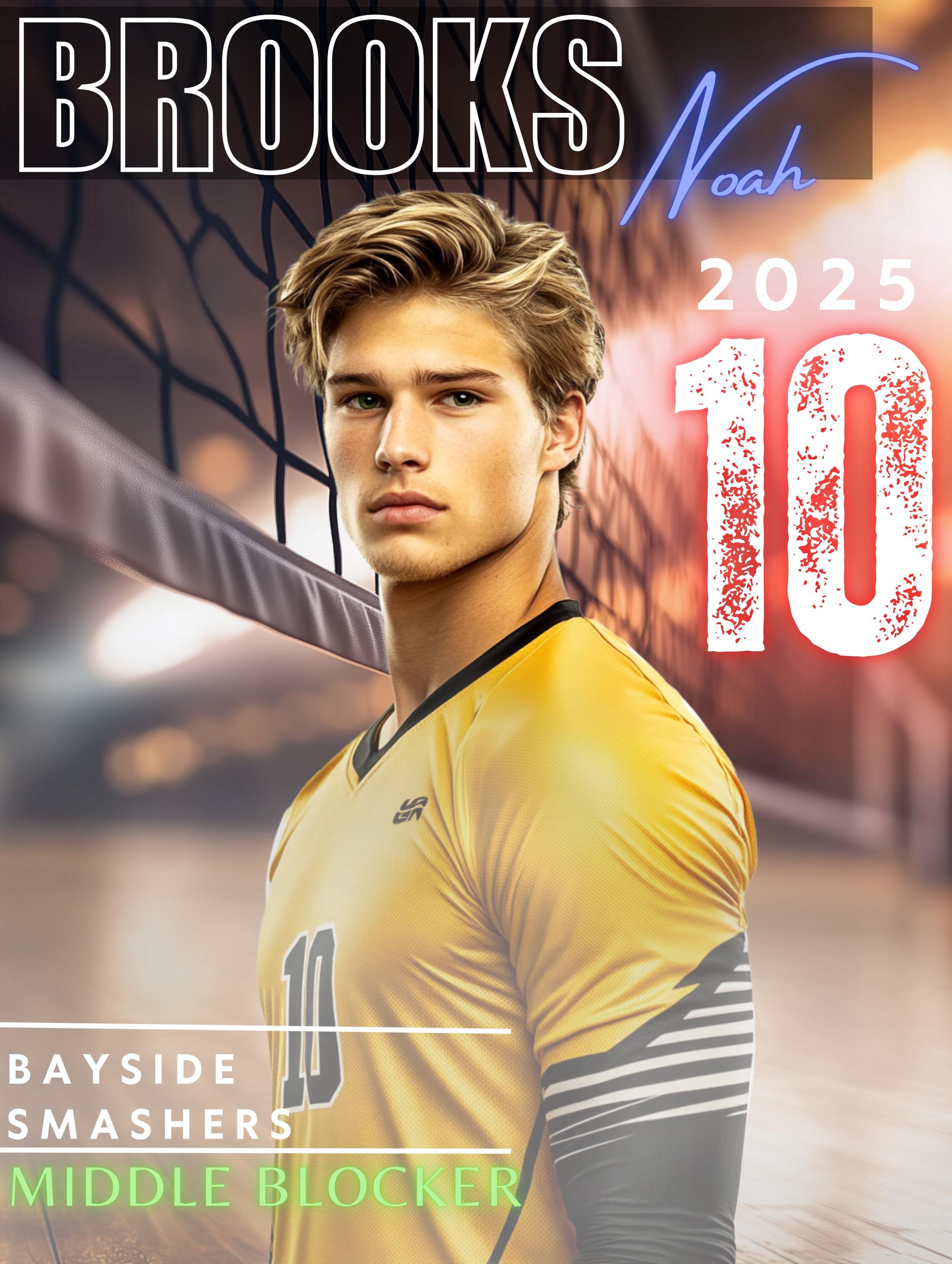 Volleyball Senior Sports Poster: Custom Team Banner Canva Template - Etsy