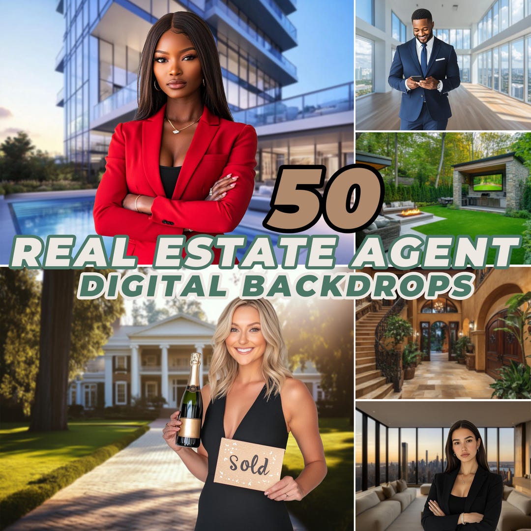 50 Realtor Digital Backdrops for Headshots & Corporate Portraits | Professional Background ...