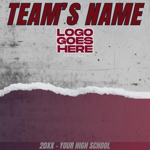 Team Banner Canva Template | Custom Senior Night Sports Poster | High ...
